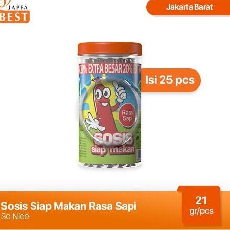Jual Stok terbaru SOSIS SO NICE SIAP MAKAN RASA AYAM / SOSIS SO NICE ...