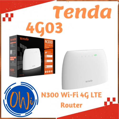 Jual Tenda N300 Wi-Fi 4G LTE Router 4G03 | Shopee Indonesia