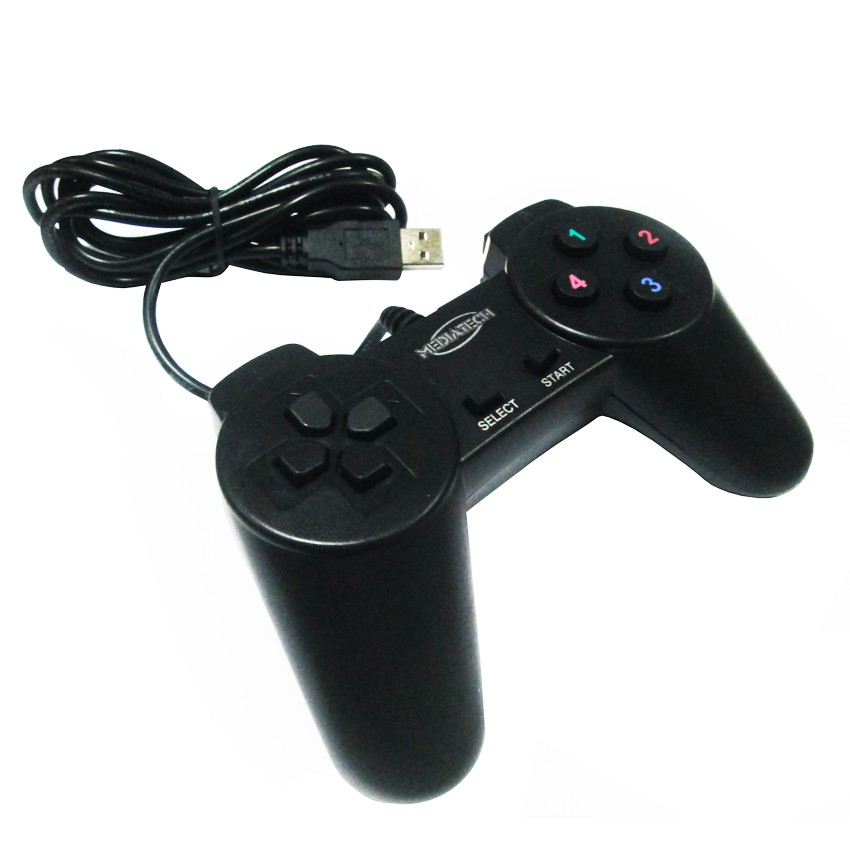 Jual Mediatech Gamepad Single Standard Hitam / Joystick Single Standard ...