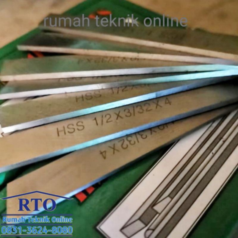 Jual HSS Mata Pahat Bubut Persegi Panjang Datar 1/2 x 3/32 x 4 inch ...