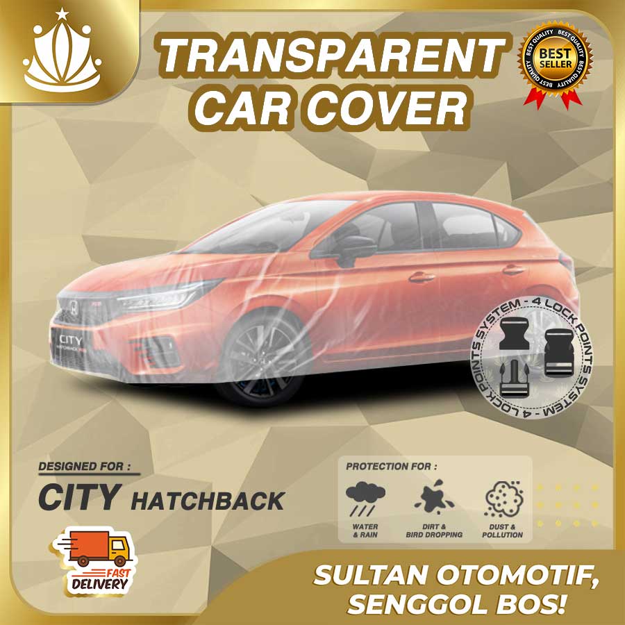 Jual Body Cover Mobil Plastik TEBAL City Hatchback WATERPROOF | Shopee ...