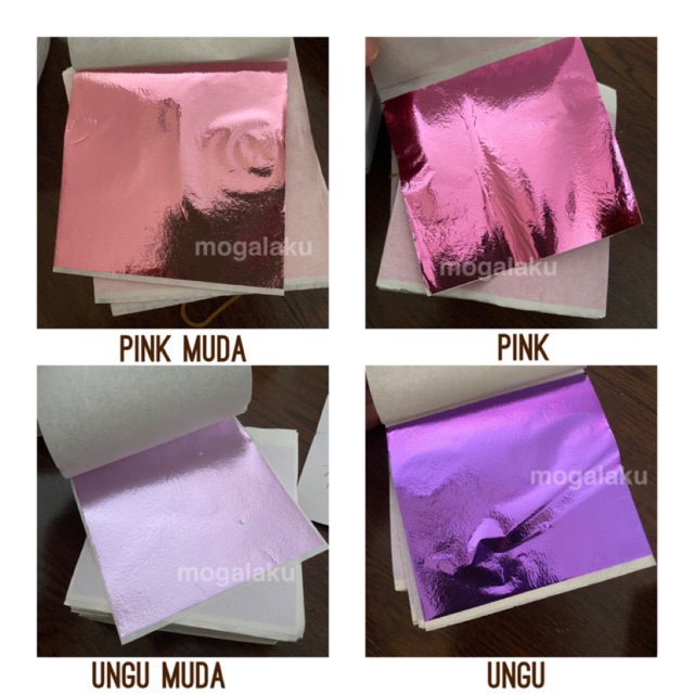 Jual 14x14 cm Foil Leaf kertas prada foil lukis foil resin | Shopee ...