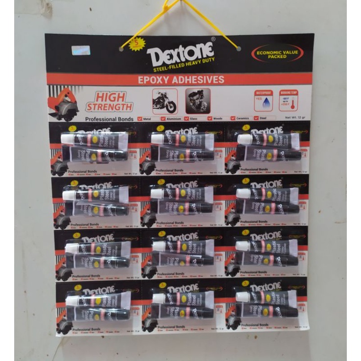Jual lem besi dextone / lem epoxy 5 menit dextone eco pack 12gr (per ...