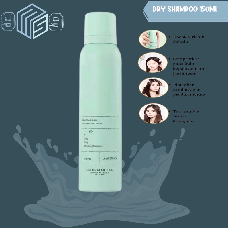 Jual Dry Shampoo 150 ML Semprotan Rambut Kering Untuk Mengembangkan ...