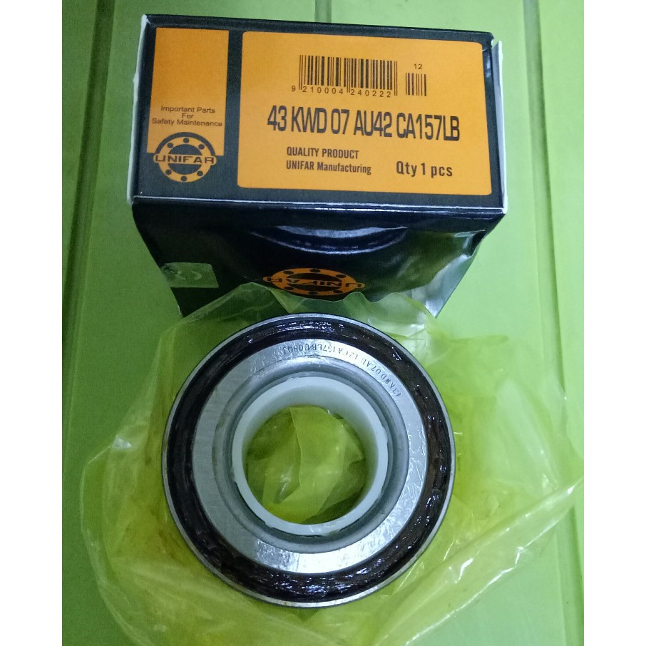 Jual BEARING RODA DEPAN INNOVA BENSIN / DIESEL MERK UNIFAR 43KWD07 ...