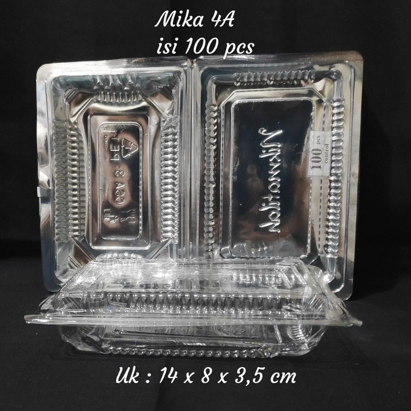 Jual Mika Plastik 4A Mika Kue isi 100pcs | Shopee Indonesia