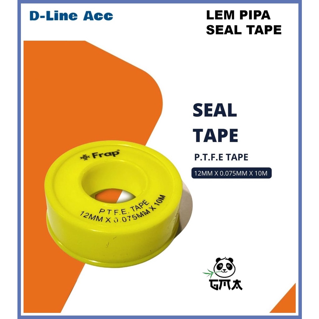 Jual SEAL TAPE PT.F.E.Tape F809.10 ISOLASI PIPA KRAN AIR 10 METER ...