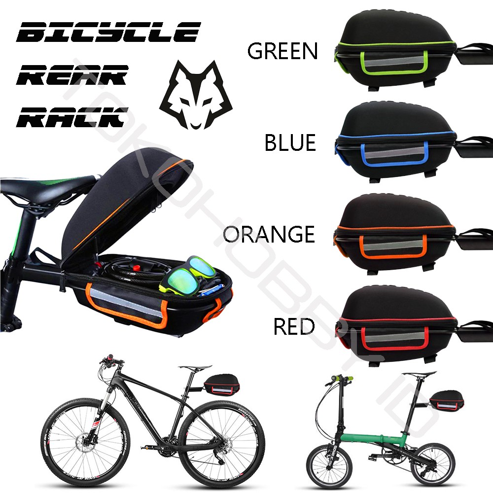 Jual Rak Tas Pannier Sepeda Lipat Seli MTB Road Bike Hard Case Wolf Base Mirip ROCKBROS | Shopee ...