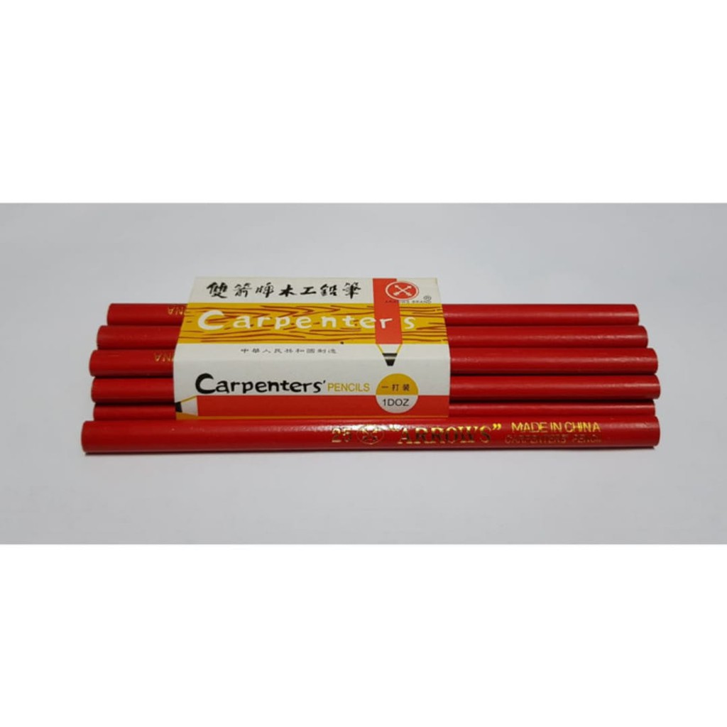 Jual Pensil tukang kayu Arrow no. 25 carpenter pencil | Shopee Indonesia