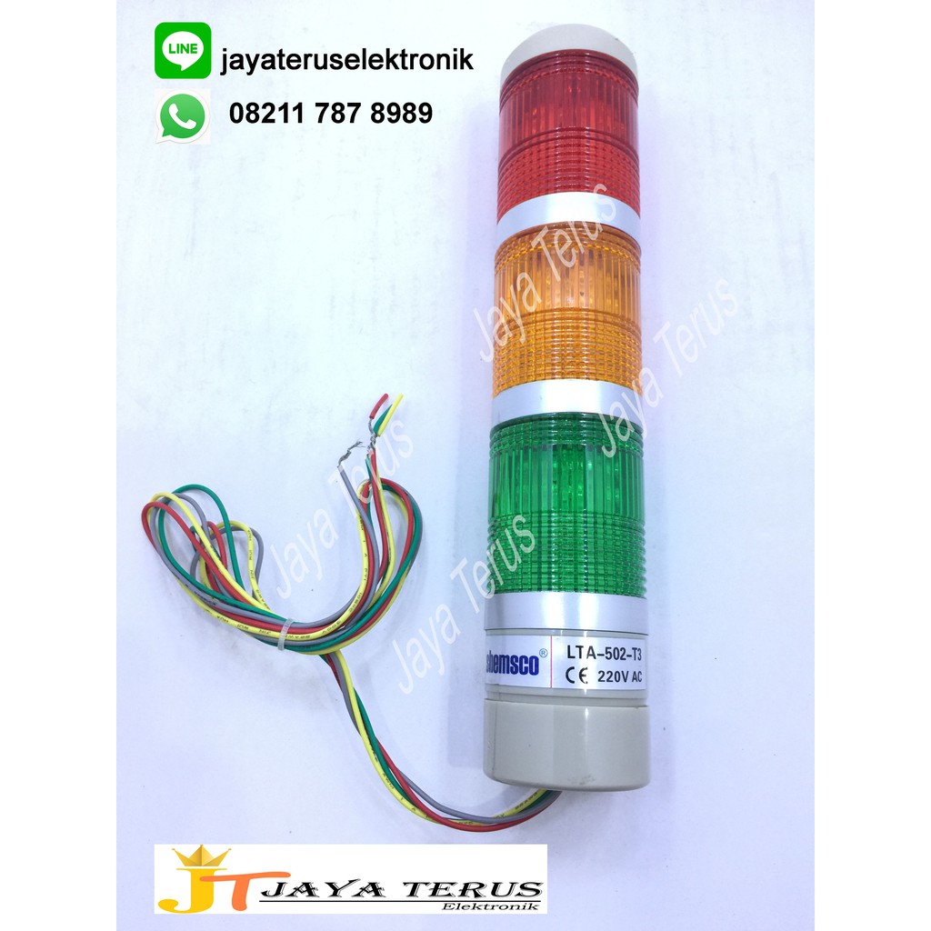 Jual Tower Light 3 Lampu Warning Lamp Buzzer Lampu Peringatan