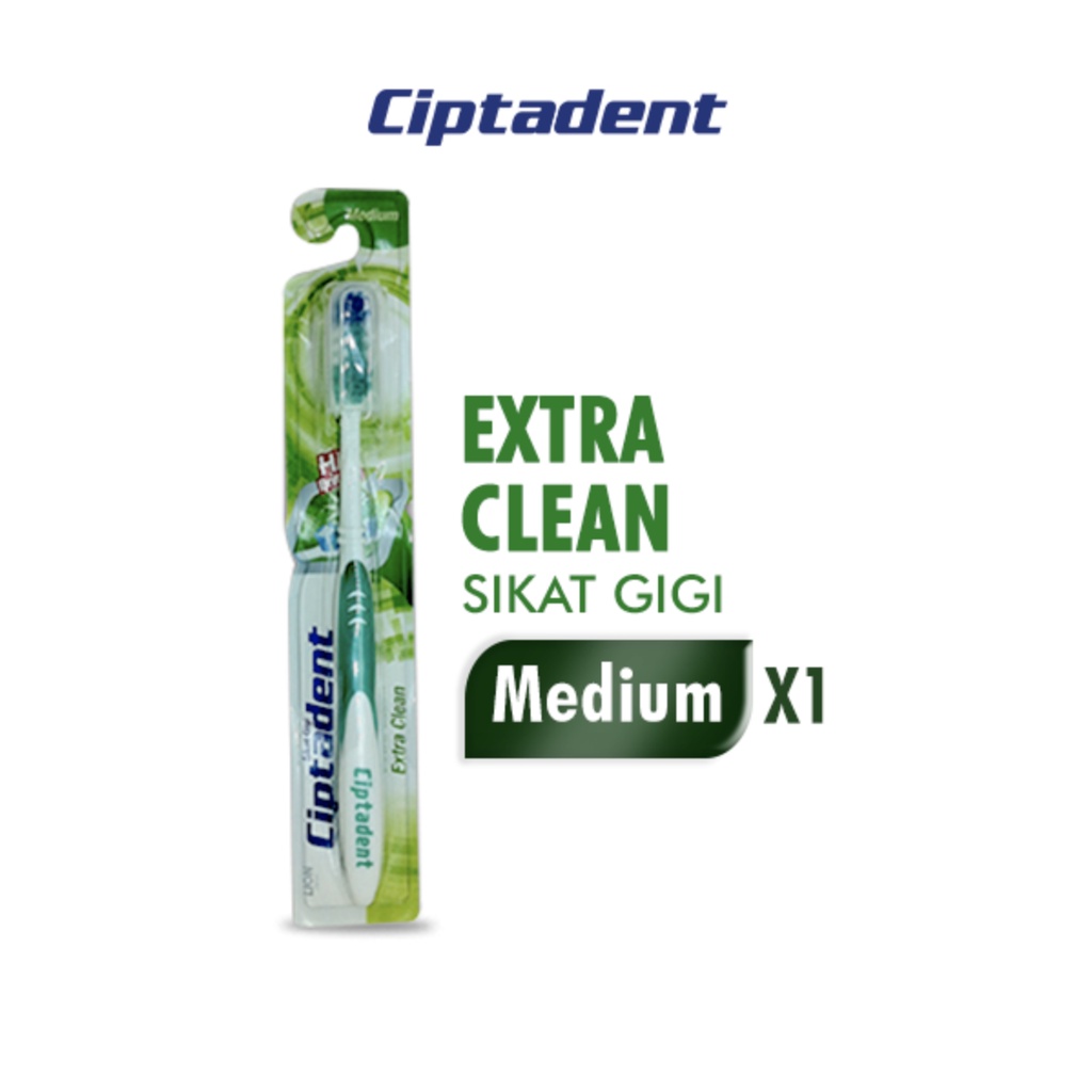 Jual Ciptadent Sikat Gigi Extra Clean Medium | Shopee Indonesia