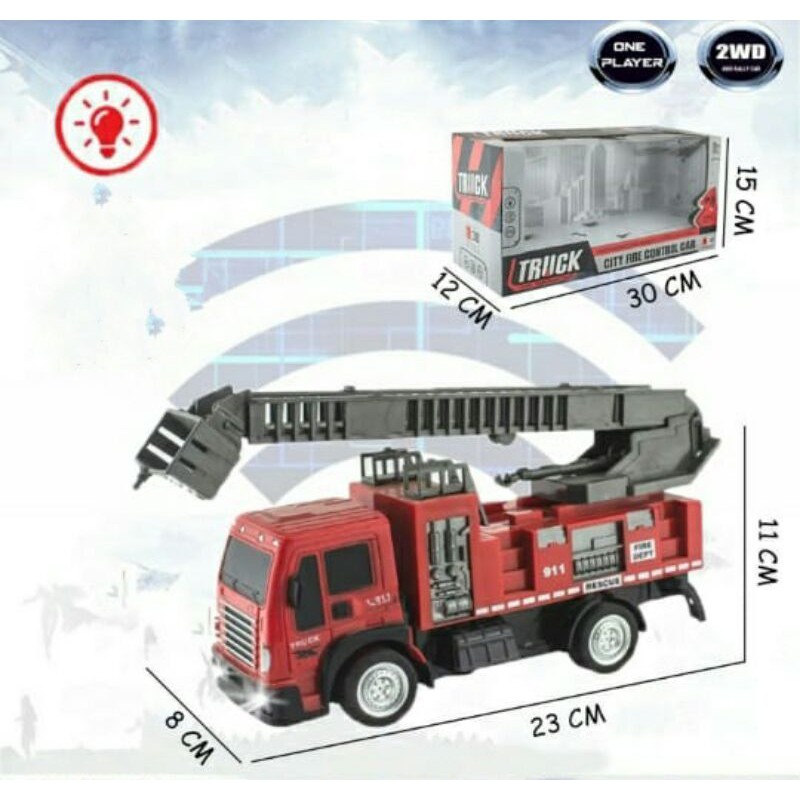 Jual Mobil RC Truck Pemadam CHARGER/RC truck damkar | Shopee Indonesia