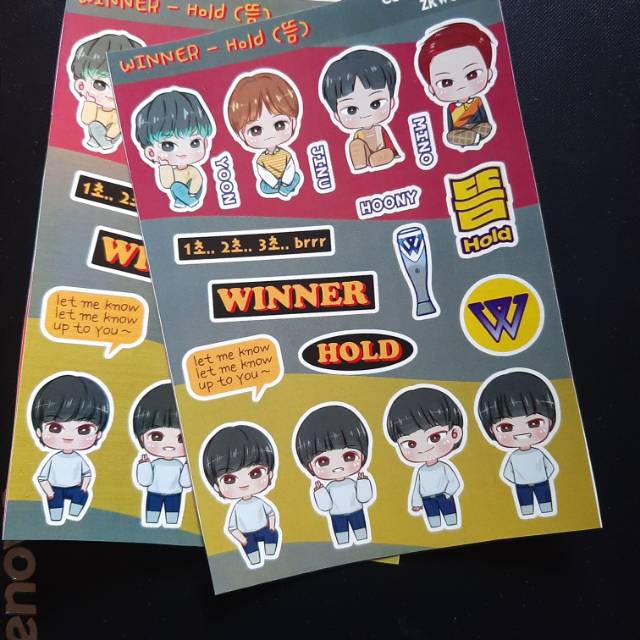Jual Stiker fanart CHIBI WINNER HOLD | Shopee Indonesia