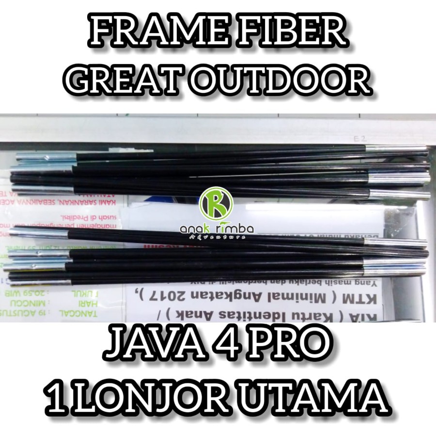 Jual FRAME FIBER TENDA DOME JAVA 4 PRO BAGIAN UTAMA PERLONJOR | Shopee ...