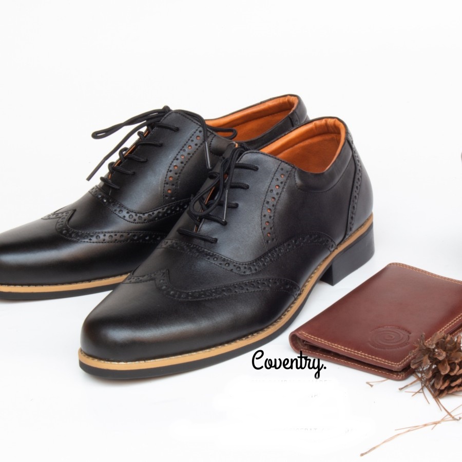 Jual Sepatu Kulit Pantofel Pria Wingtip Boston Flavio Coventry - Sepatu ...