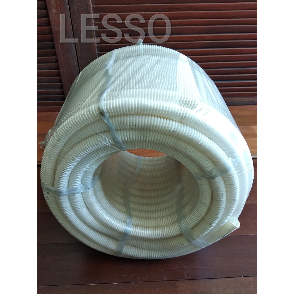 Jual Corrugated LESSO 1/2" 20mm Flexible Conduit 50meter Pipa Selang ...