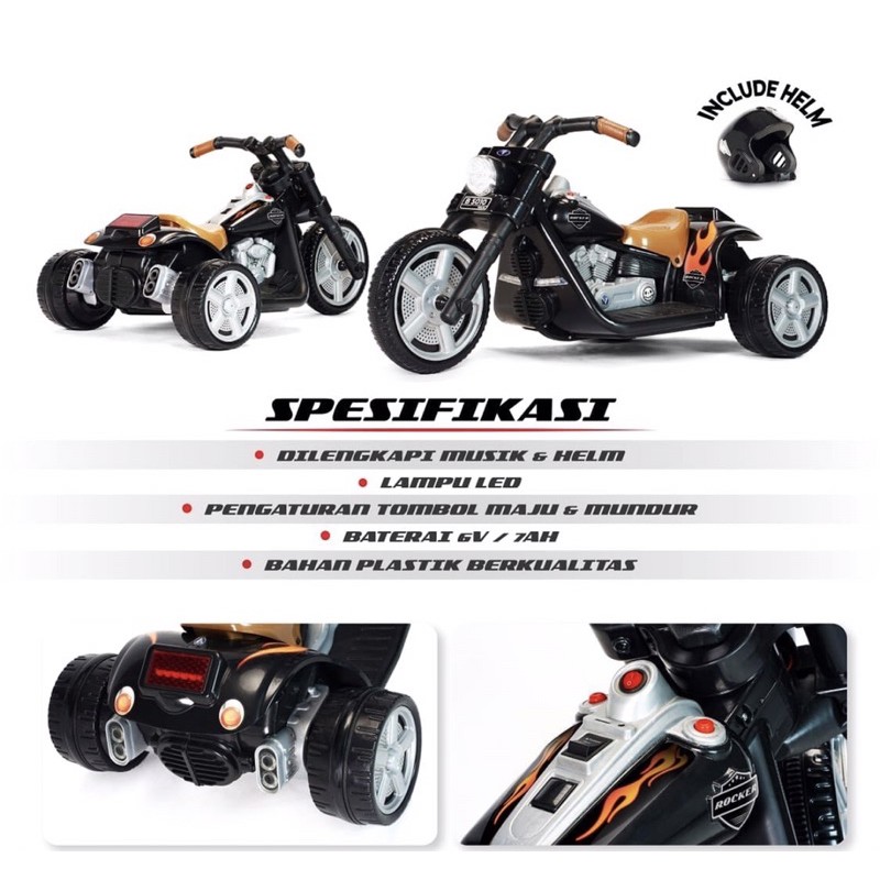 Jual Motor Aki Anak Shp Volta 5010 Harley Rocker New (no remote ...