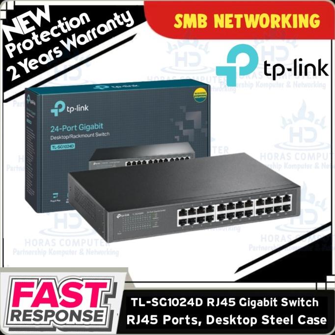 Jual Tp-Link Tl-Sg1024D 24-Port Gigabit Switch 1U 13-Inch Rack-Moun ...