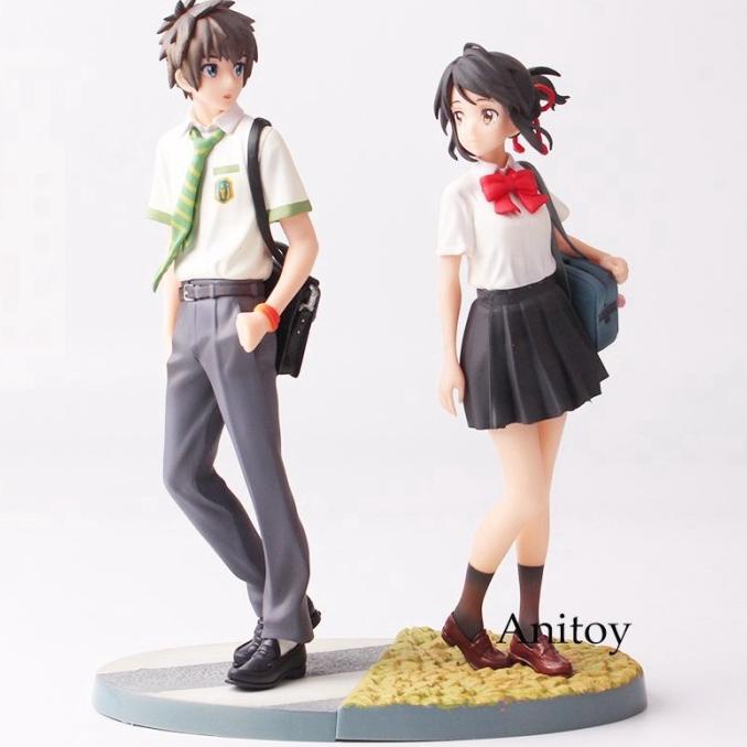 Jual Anime Your Name Tachibana Taki & Miyamizu Mitsuha Action Figure ...