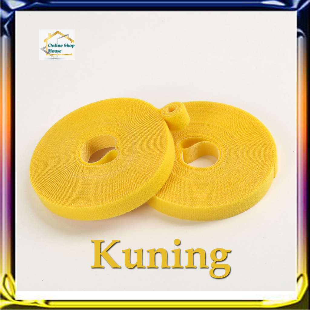 Jual Velcro Strap Pengikat Kabel 15 mm 1,5cm Cable Tie Roll Perapi ...