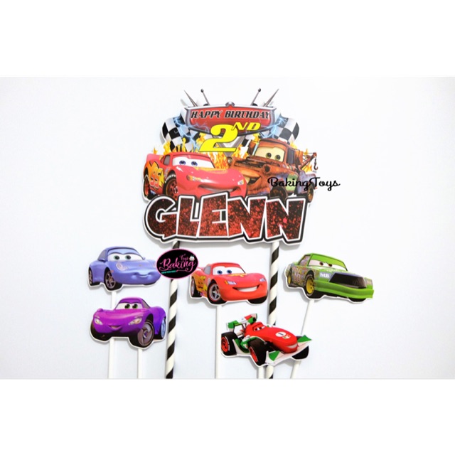 Jual Topper Cake Birthday MC Queen Cars | Shopee Indonesia