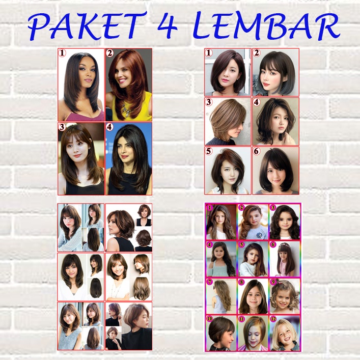 Jual poster babershop,pangkas rambut dan salon model cewek terbaru ...