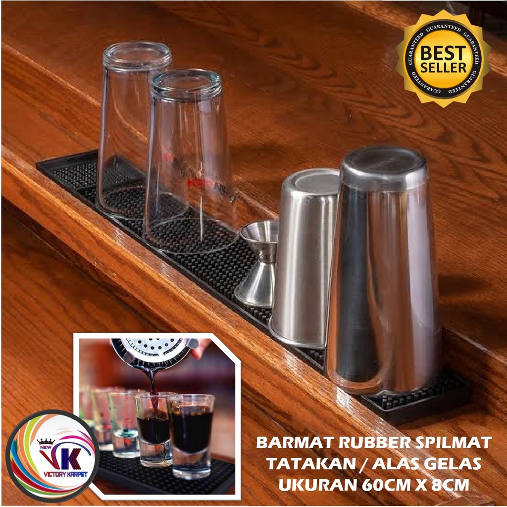 Jual BAR MAT BARTENDER KARET TATAKAN / ALAS GELAS CAFE UKURAN 8CM X ...