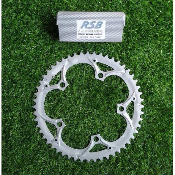Jual chainring 52t besi steel silver 52 t bcd 5 x 130 CHAIN RING ...