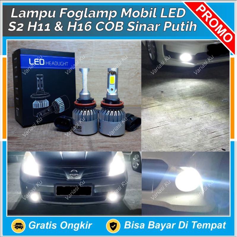 Jual LAMPU FOGLAMP LED H11 C6 C6H11 S2H11 H16 PUTIH PNP MOBIL AVANZA BRIO MOBILIO BR-V HR-V CR-V ...