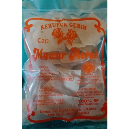 Jual KERUPUK CAP MAWAR MERAH KEMASAN 150 GRAM | Shopee Indonesia