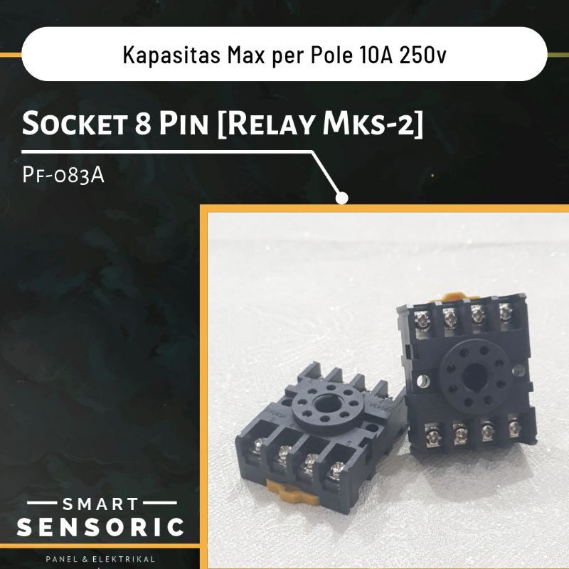 Jual Socket Relay MKS-2 Timer 8 Pin Bulat Soket Relai Tanpa Merk PF-083 08 | Shopee Indonesia