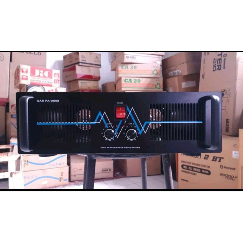 Jual box power amplifier sound system GAS PA 2502 full aksesoris ...