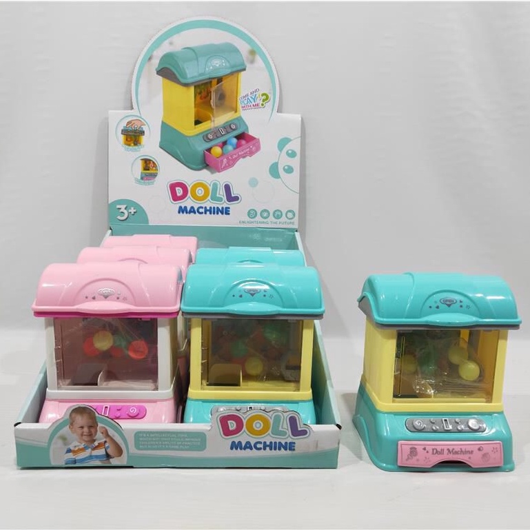 Jual (COD) MAINAN ANAK MESIN CAPIT MANUAL MINI DOLL MACHINE MAINAN ...