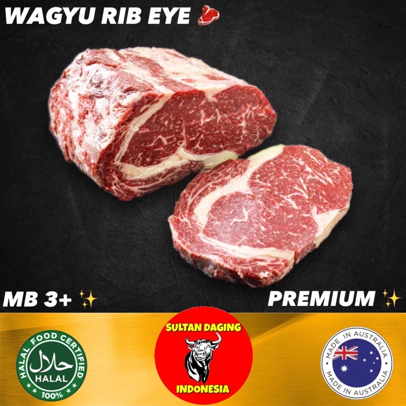 Jual Wagyu Ribeye Mb 3 250 Gram Premium Import Dari Australia Ribeye