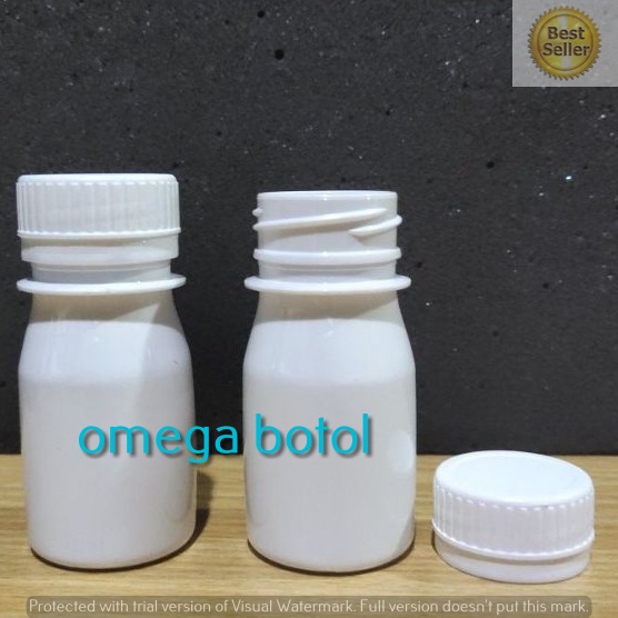 Jual Botol PET 50 ml Putih Susu/Botol Kapsul 50 m/Botol Zam Zam 50 ml ...