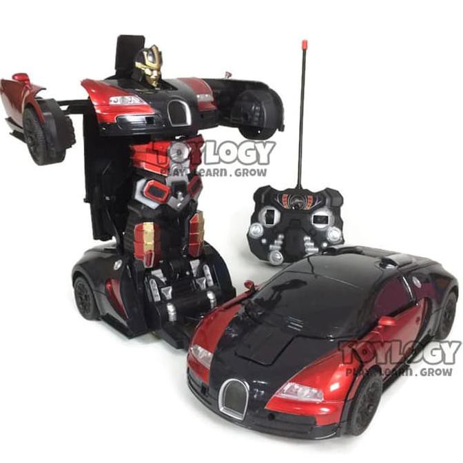 Jual Mainan Anak Mobil Radio Remote Control Transform Racing Robot RC ...