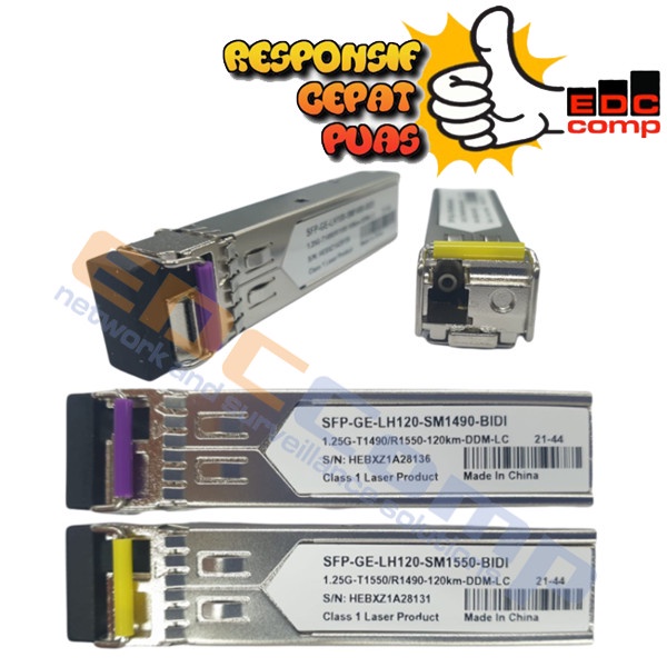 Jual SFP 1G BIDI 120KM lSinglemode LC Mikrobits, Mikrotik, Cisco ...
