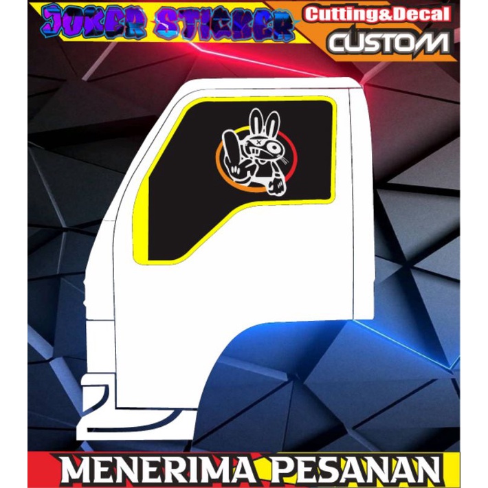 Jual Sticker Kaca Pintu Truck Giga canter Elf ragasa umplung Hino Dll ...