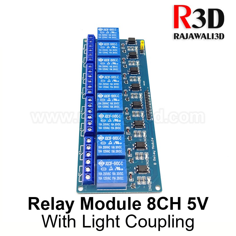 Jual Relay Module 8 Channel 5V With Light Coupling Protection | Shopee ...