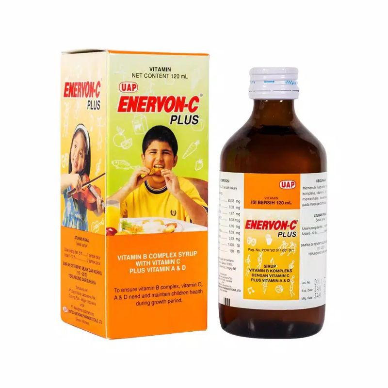 Jual Enervon C Plus Syrup 120 mL Untuk Anak | Shopee Indonesia