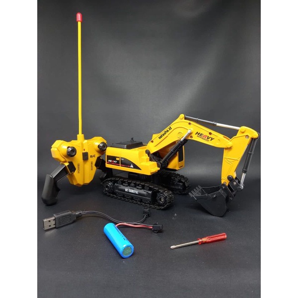 Jual Mainan Remote Control Excavator Truk Eskapator Beko 360 Derajat ...