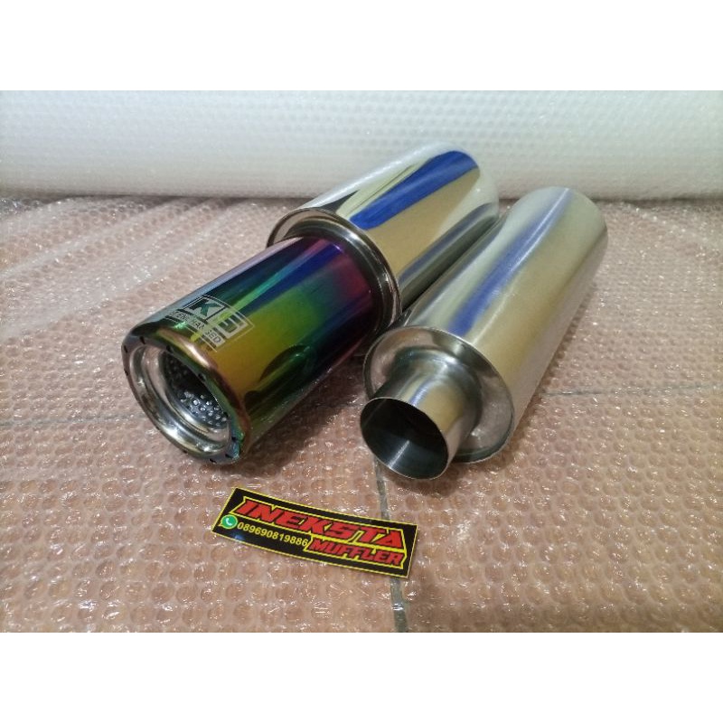 Jual knalpot mobil racing hks gronel pelangi dan resonator saringan ...