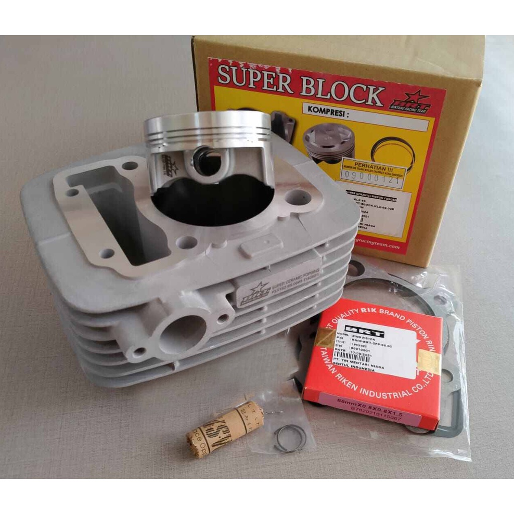 Jual SILINDER BLOK BRT KLX 150 DTRACKER 150 63, 66, 68 MM SUPER CERAMIC FORGED PISTON ORIGINAL ...