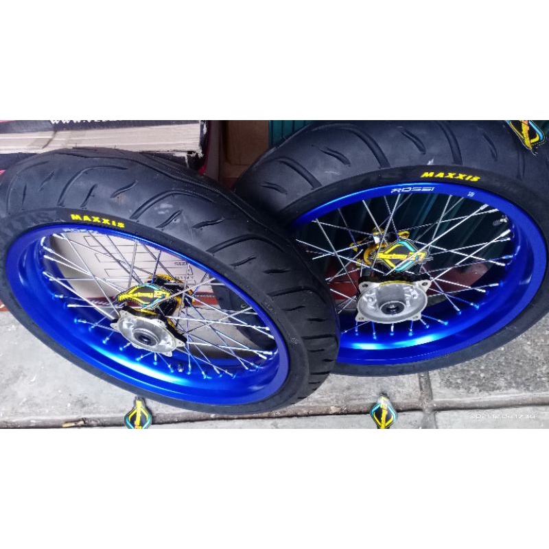 Jual Wheelset Supermoto KLX D-Tracker 150 CRF150L CRF 150 L WR155R WR ...
