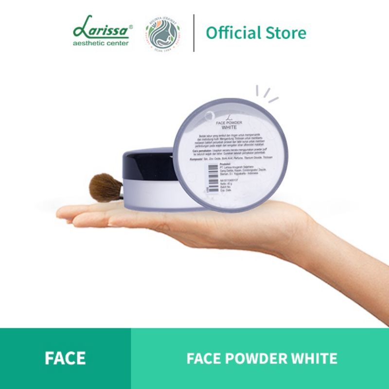 Jual Face Powder White / bedak putih larissa (Oily - Acne Skin ...
