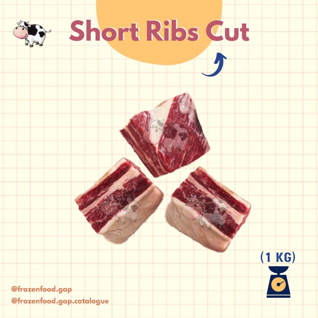 Jual Beef Short Ribs Cut | Iga Sapi | Frozen Meat | Daging Beku ...