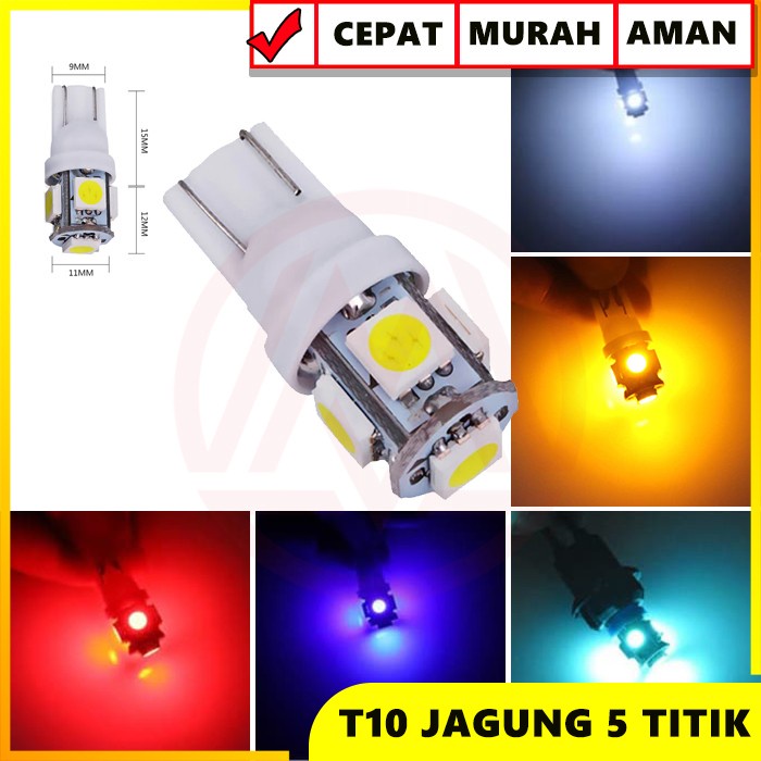 Jual LAMPU SENJA T10 LAMPU LEDT10 ( PUTIH ) | Shopee Indonesia