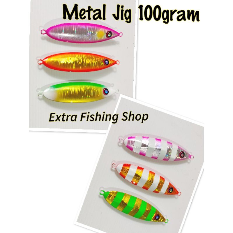 Jual METAL JIG 100 GRAM 2 SISI Best Acton!! | Shopee Indonesia