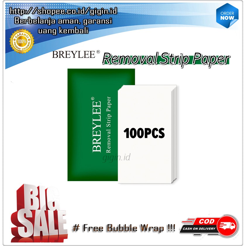 Jual BREYLEE 100 Pcs Paper / For Step 1 Blackhead Removal Serum ...