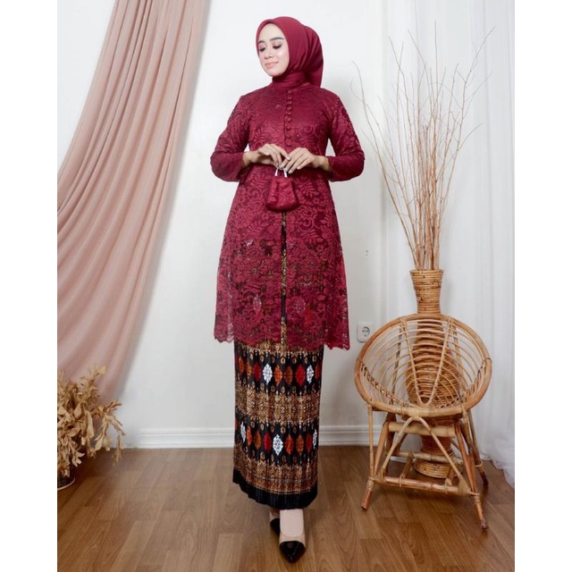Jual SET TUNIK BURKAT KANCING SERIBU / KEBAYA /KEBAYA BURKAT / SET ...